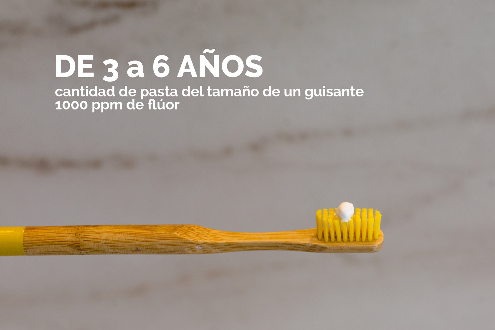 ¿Qué cantidad de pasta de dientes y de flúor debemos poner por edades?